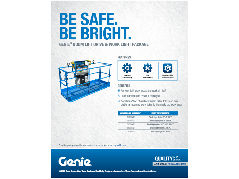 Genie Personnel Lifts Parts Manuals Genie Industries | Construction